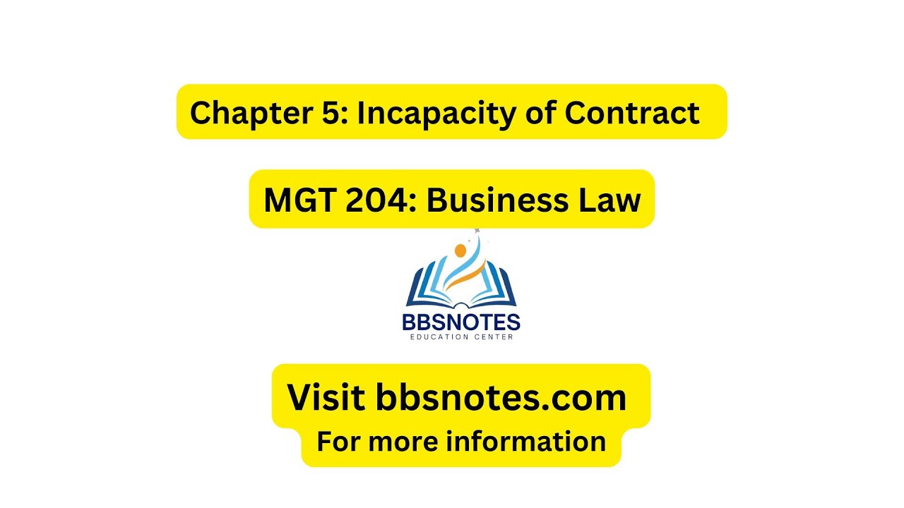 BBS 3rd Year Business Law Chapter 5 Notes PDF