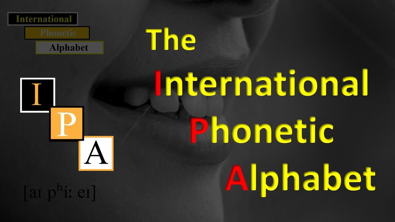 IPA – cryptic letters for language students