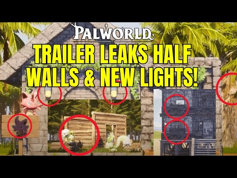 PALWORLD What we missed in their trailer!!! ITEMS (Half Walls, Lights) In Palworld trailer!
