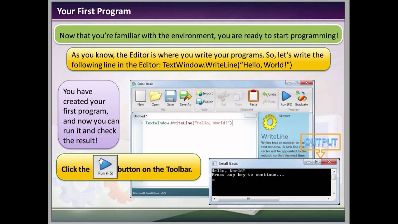 CIS 116 Introducing Small Basic