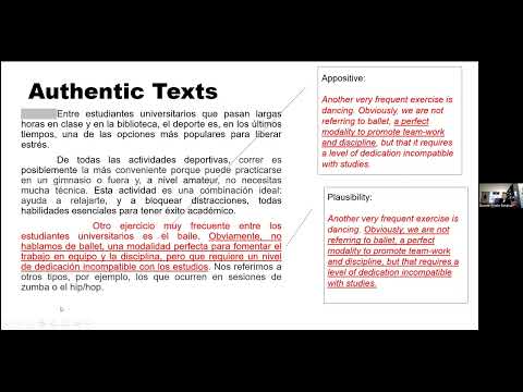 You Found an Authentic Text -- Now Let's Look at Your Questions (talk by Goretti Prieto Botana)