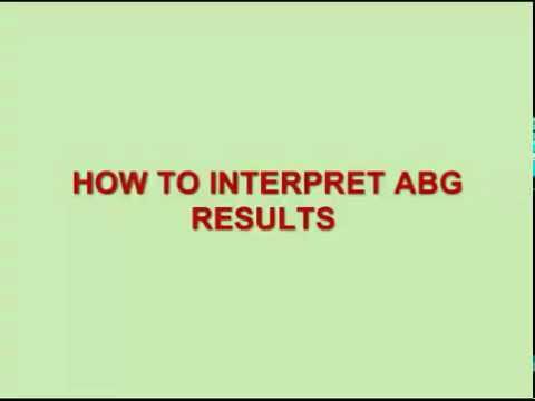 How to Interpret ABG Results - Arterial Blood Gas