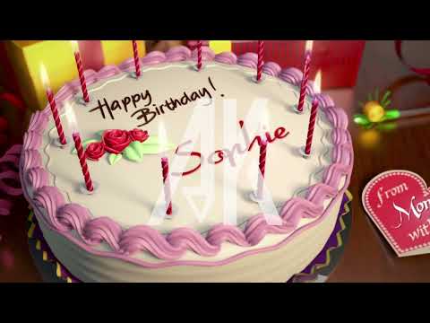 Happy Birthday Sophie - Birthday Cake with the Name Sophie on it