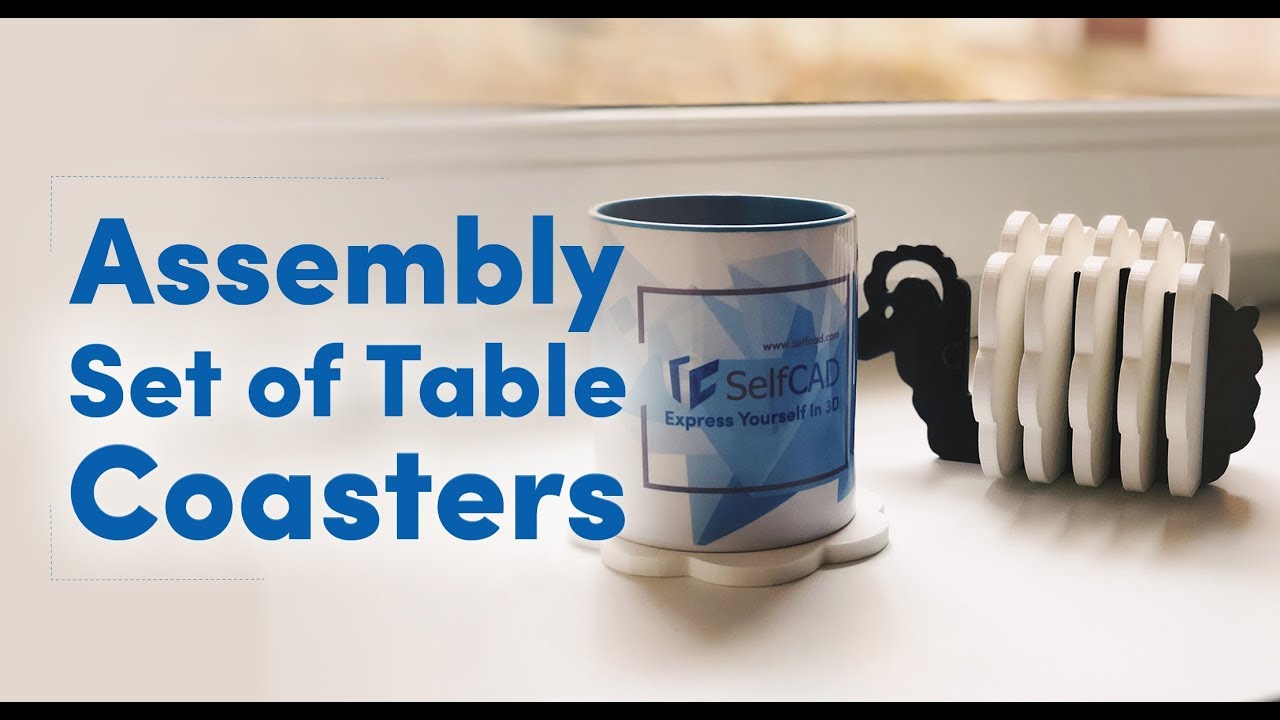 How to Create 3D Printed Coaster Set With SelfCAD