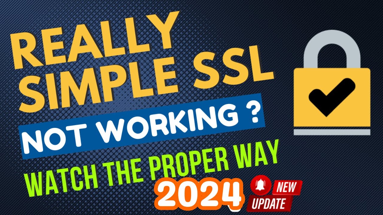 Really Simple SSL WordPress Plugin Tutorial 2025 - Proper Way to Install SSL (Lifetime)