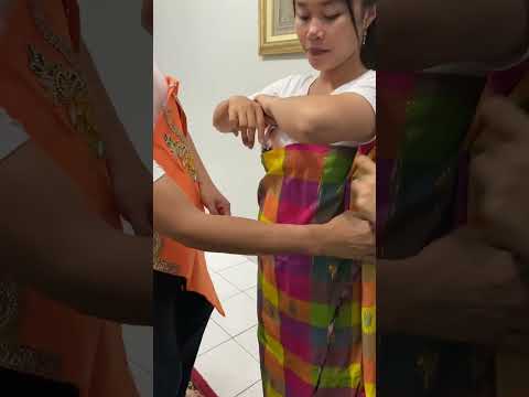 Cara Pemakaian Baju Bodo Adat Bugis Makassar Part 1