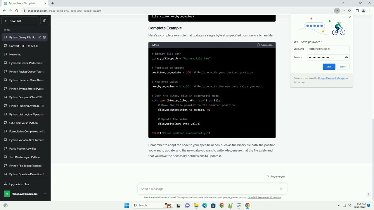 Updating value in binary file with Python