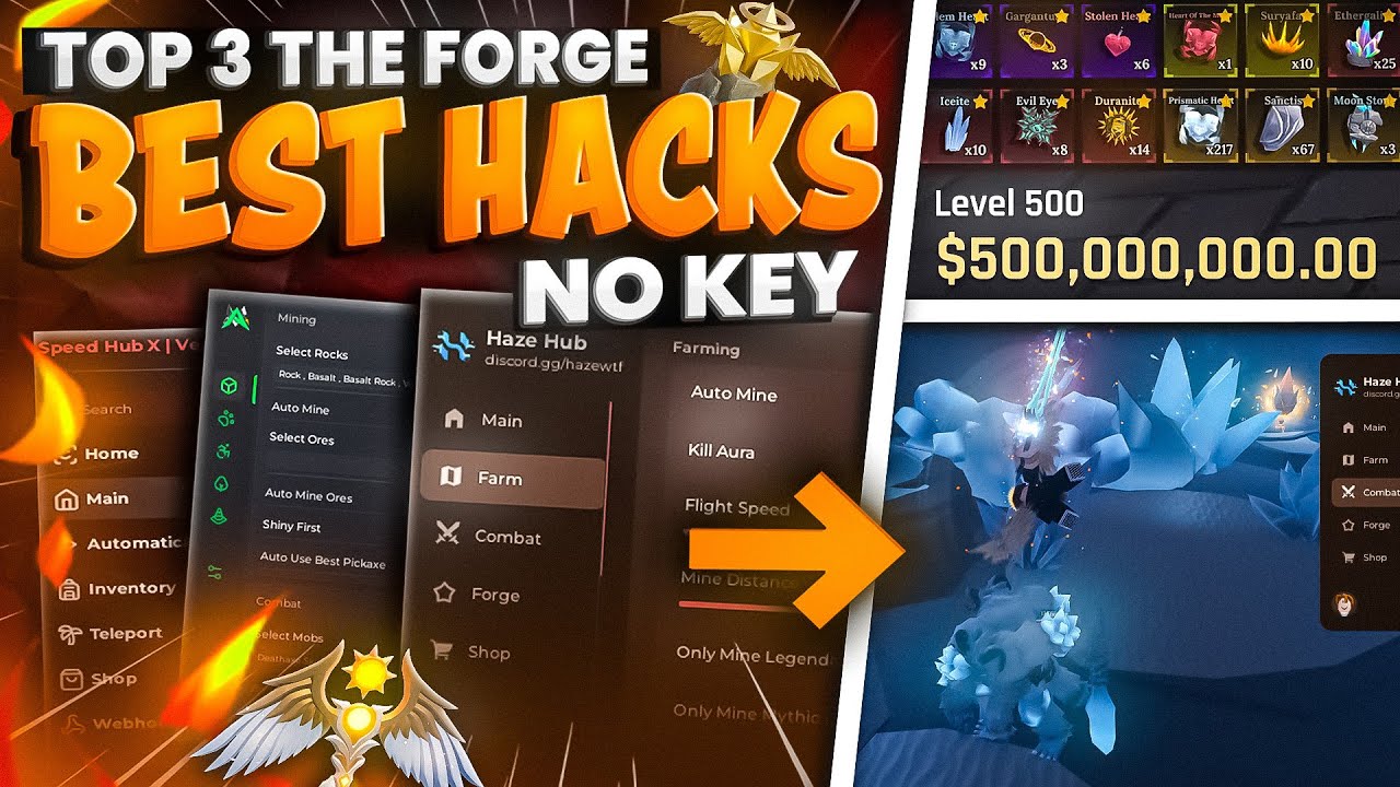 TOP 3 BEST The Forge Scripts (NO KEY) — Instant Forge, Dupe Spins, Auto Farm [PASTEBIN]