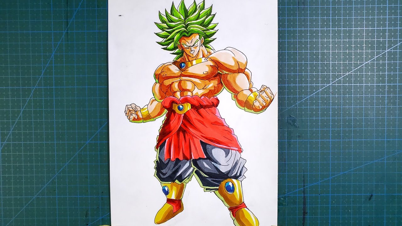 How to Draw Broly Legendary super Saiyan🔥[Full Body] Dragonball