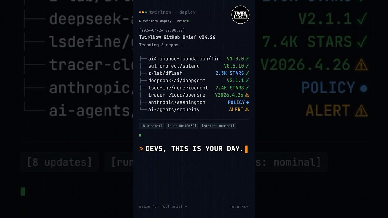 Devs !! You should check these !!  #AI #GitHub #MachineLearning #DevTools #TwirlNow