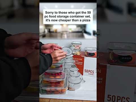 Essential 50-Piece Food Storage Set for Ultimate Kitchen Organization