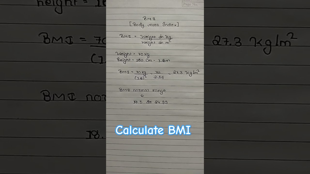 how to calculate BMI !! body mass Index !! bmi height and weight......!