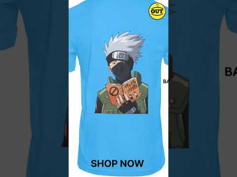 Kakashi Hatake Anime Printed Tshirt ๐#anime #clothing #naruto #fashion #tshirt #hangout #animeedit