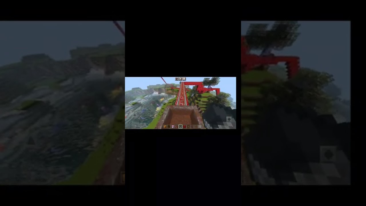 roller coaster in Minecraft 😱😱|| world download link is in discrepsion