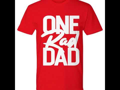 One Rad Dad Funny Dad T Shirt Fathers Day Tshirt Birthday Christmas Gift Idea Men Humour Tee