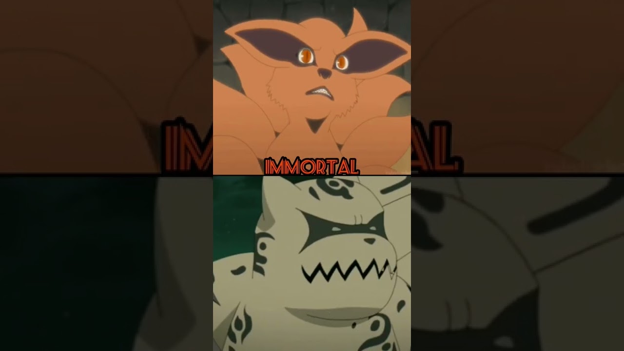 Kurama Ⅴ𝑆 Shukaku /#naruto #anime #vs #shorts