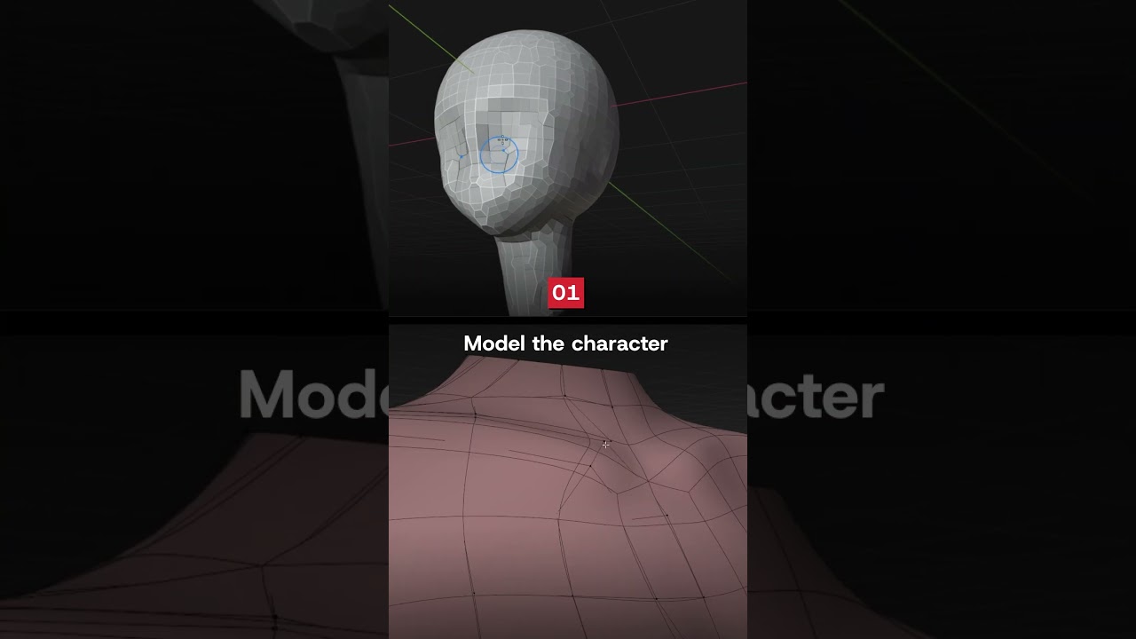Anime Character Breakdown How to make anime character in blender?