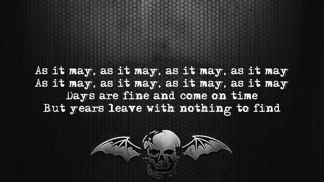 Avenged Sevenfold - Game Over [Lyrics Video]