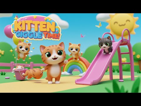 Mama Cat and Her Kitten Crew 🐱 | Fun Nursery Rhymes & Kids Songs | Learn & Sing Together!