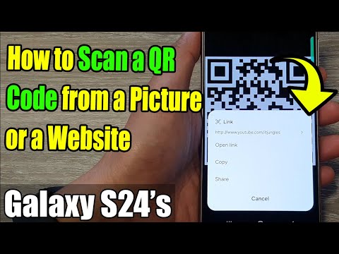 Galaxy S24/S24+/Ultra: How to Scan a QR Code from a Picture or a Website