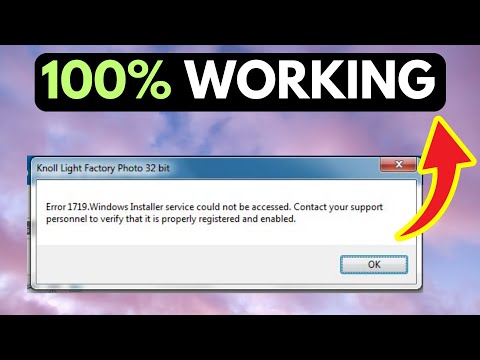 How To Fix Error 1719 Windows Installer
