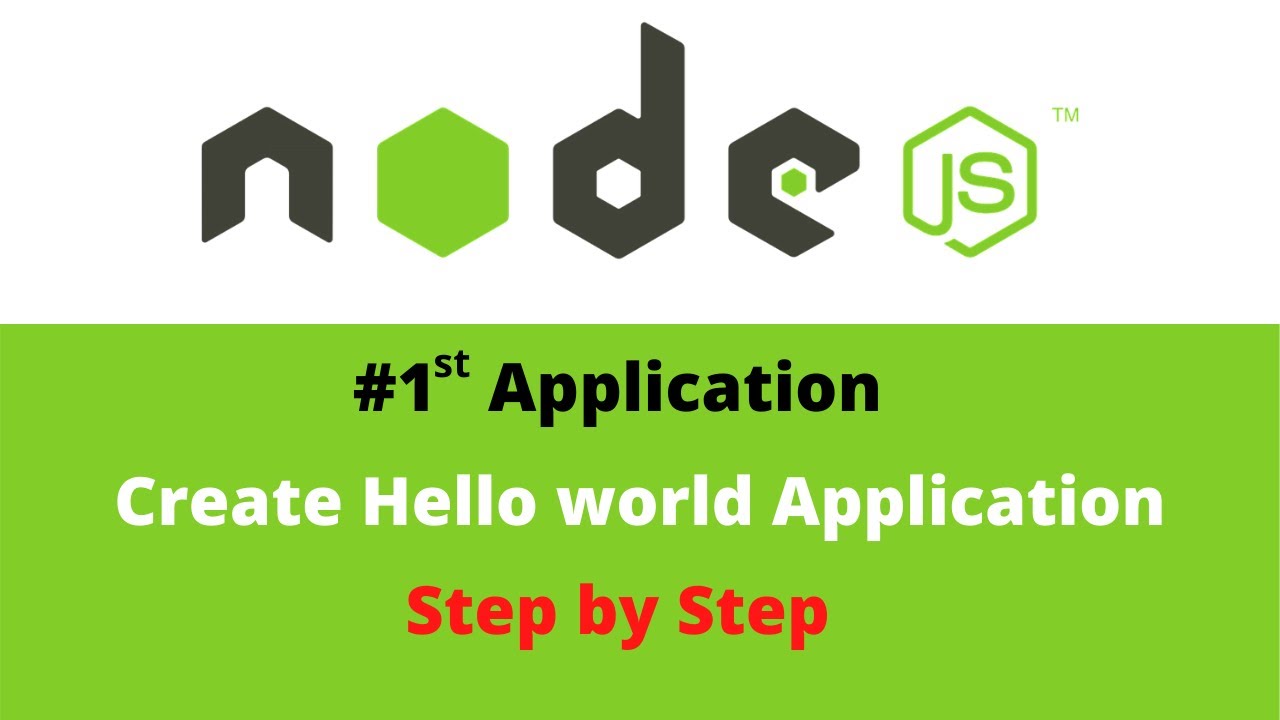 Create first application in Node js |Node.js Hello world example
