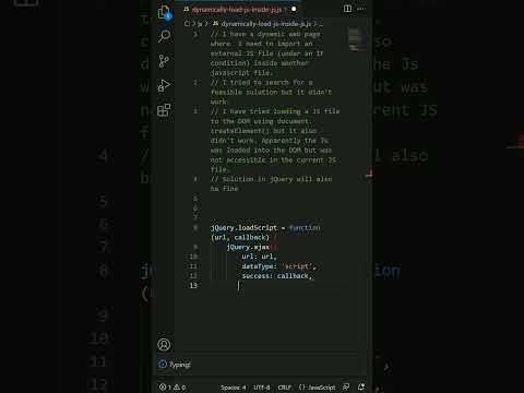 javascript - Dynamically load JS inside JS