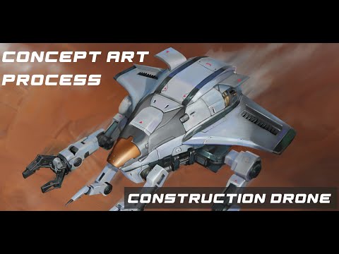 Constrution Drone: Concept Art Process