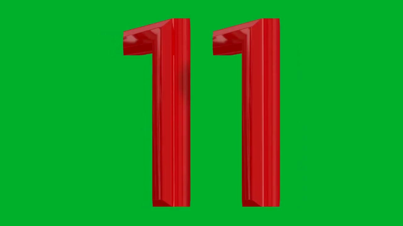 Green Screen Number 11 - No Copyright, Free Use
