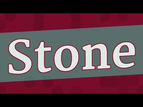 STONE pronunciation • How to pronounce STONE