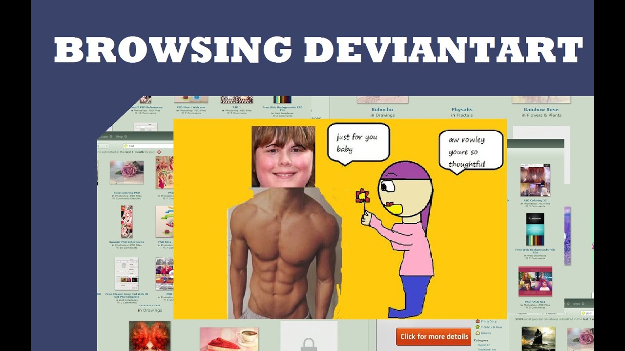 Browsing Deviantart: rowleyjeffersonisbae