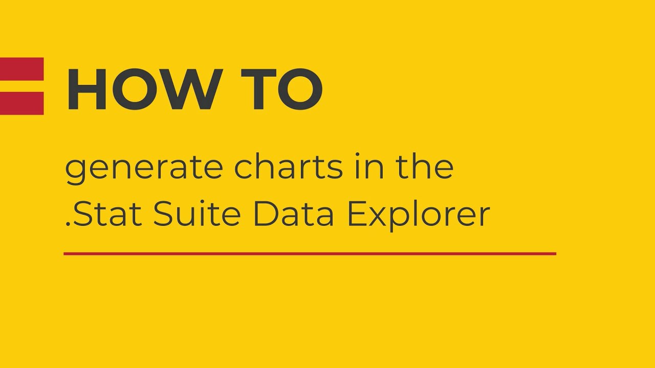How to generate charts in the .Stat Suite Data Explorer