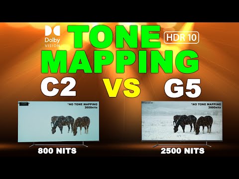 LG OLED G5 vs C2 - Dolby Vision VS No Tone Mapping VS HDR10 4000 & 1000 MDL comparison