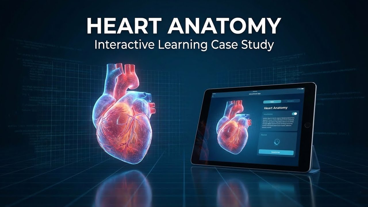 Heart Anatomy Made Interactive | Kids Learning App UI/UX Case Study