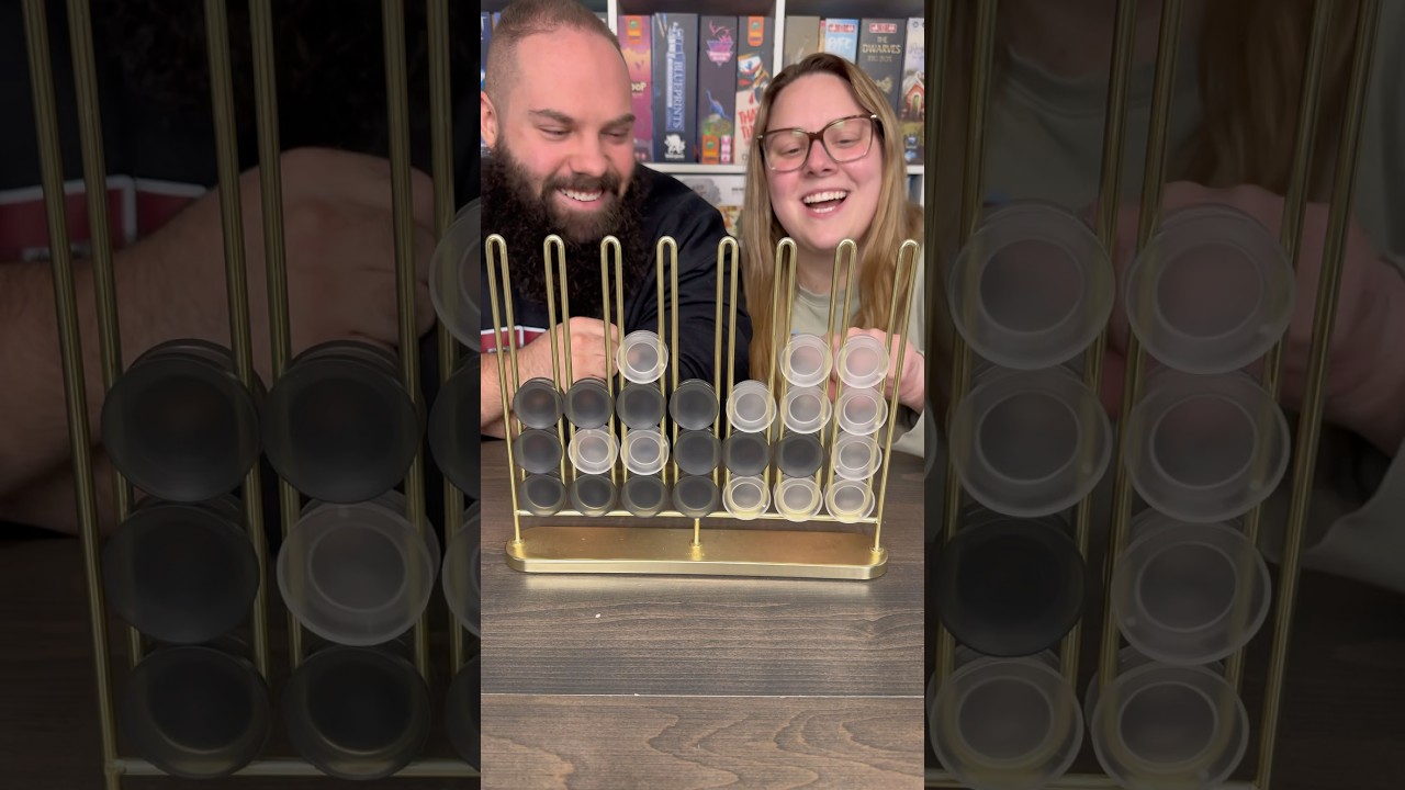 Here’s a New Twist On Connect Four!! #boardgames #gamenight #couple #fun