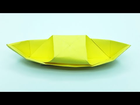 Origami Boat – Easy Paper Boat Making Tutorial – Origami Canoe That ...