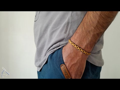 Paracord bracelet tutorial with easy knot without buckle!with loop and knot closure👆🏼🫰