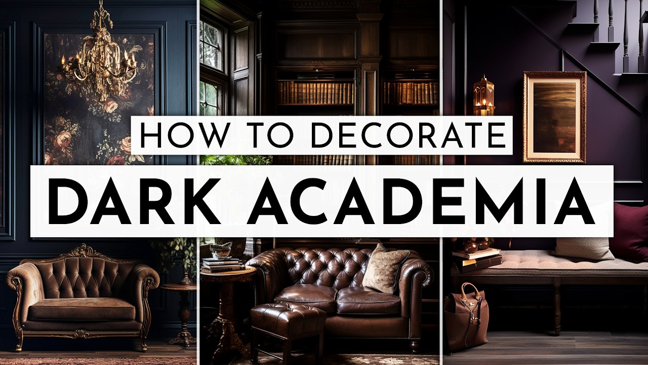 Dark Academia Decor Made Easy - How to Get the Look 🖤
