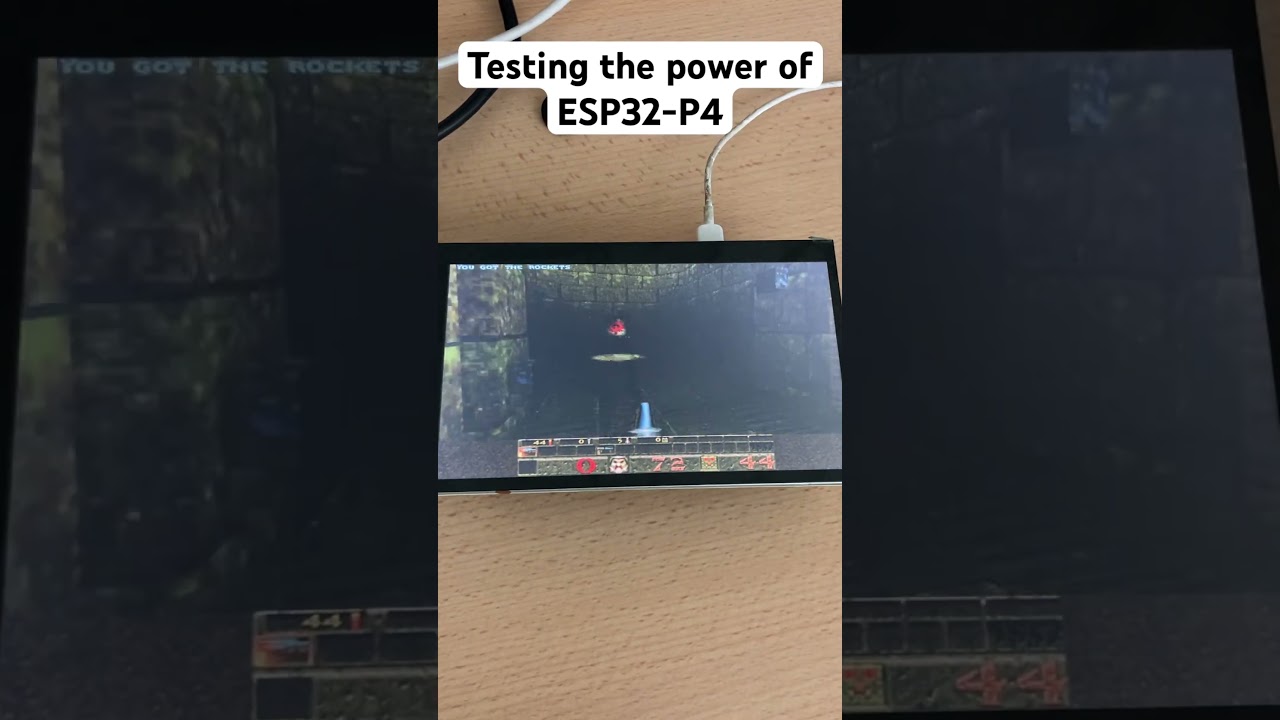 Testing the power of ESP32-P4 with quake. #ESP32 #quake #retrogamming #espressif #risc_v #esp32p4