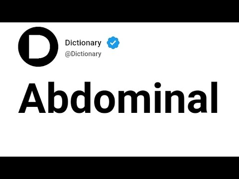 Abdominal Meaning In English