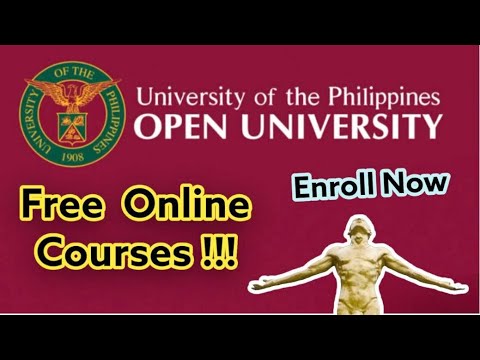 University of the Philippines Open University (UPOU) Free Courses!!