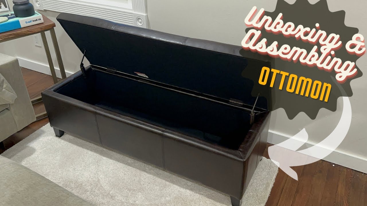 Unboxing & Assembling: Christopher Knight Home Glouster PU Storage Ottoman