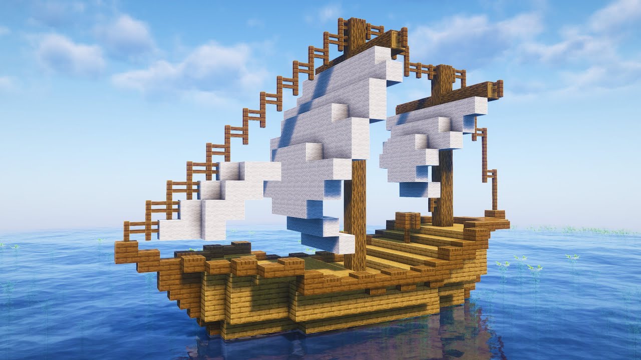 How to Build a Ship in Minecraft 1.21 - Minecraft Ship Tutorial ...