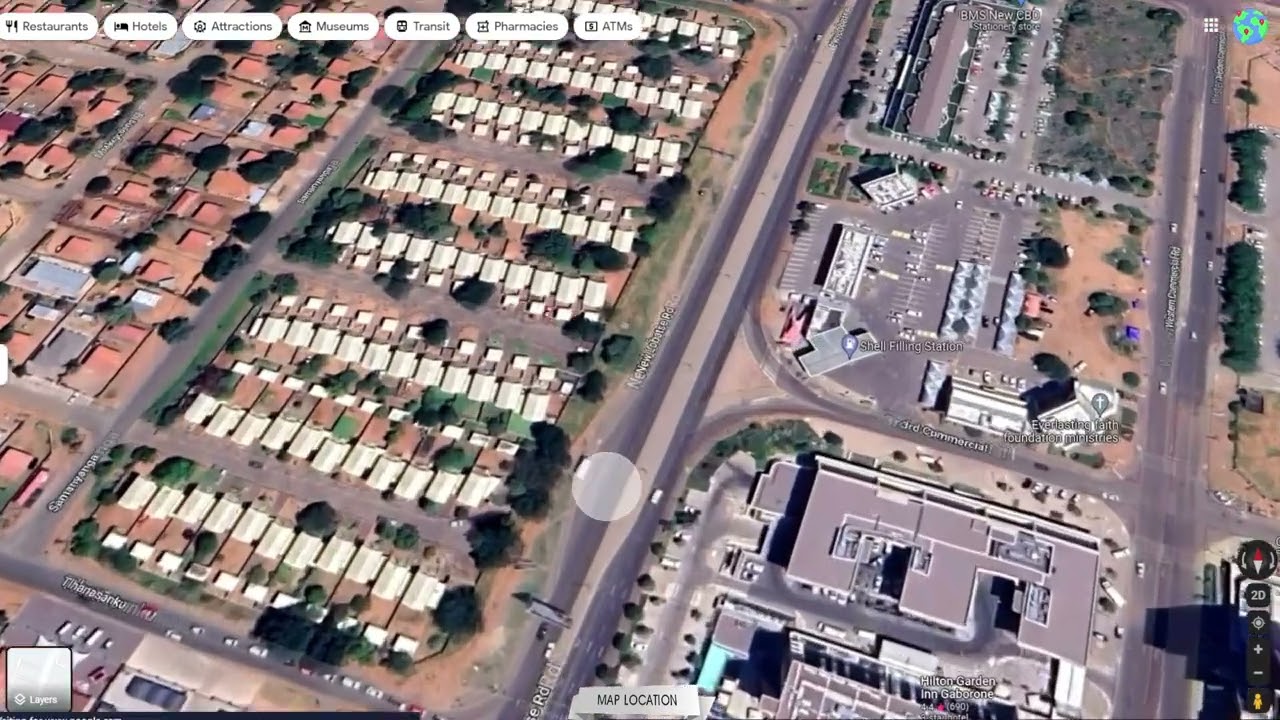 Where on the map - Botswana