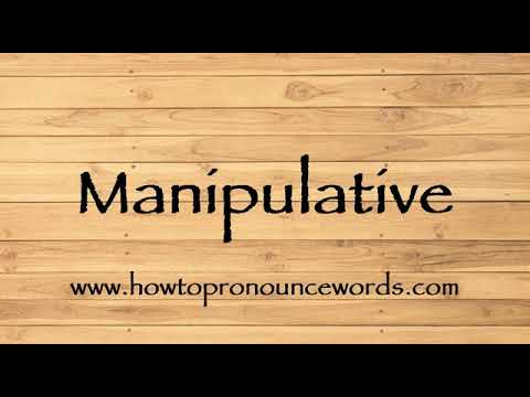 How To Pronounce Manipulative ? How To say Manipulative New Video