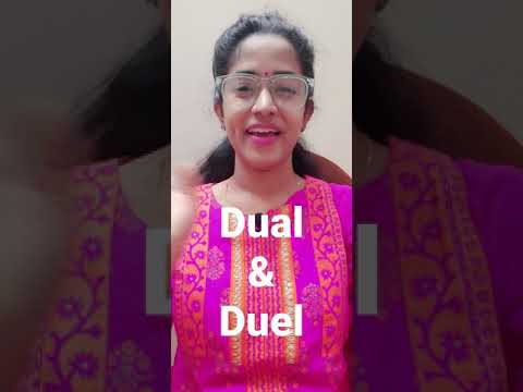 #shorts #spoken English // Dual vs Duel // Dual and Duel//