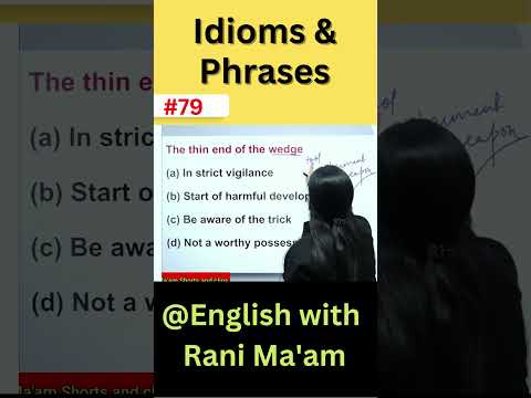 The thin end of the wedge | Synonyms & Antonyms | Vocab | UC LIVE