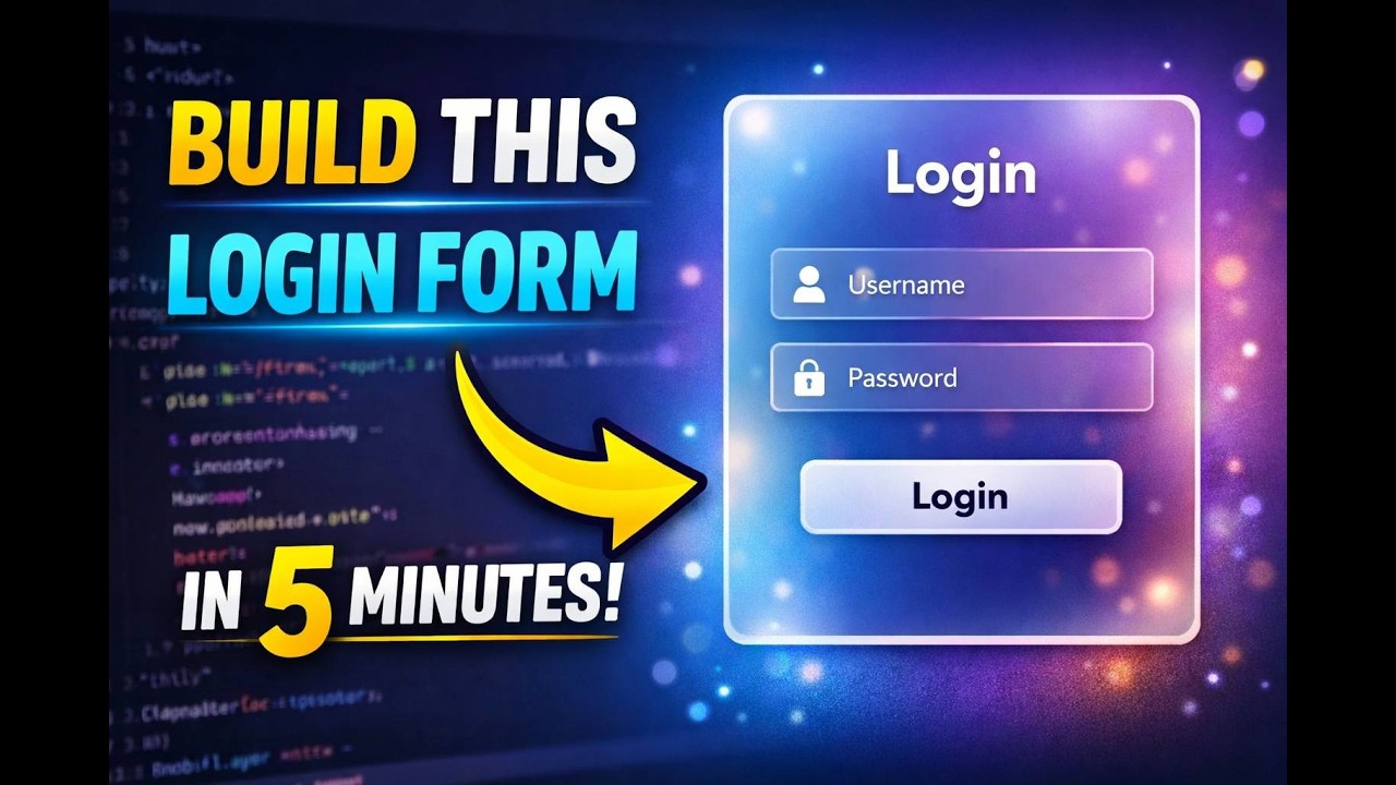 HTML & CSS Login Form Tutorial (Beginner Project)