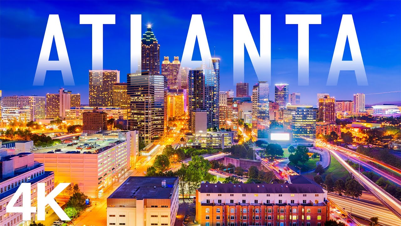 Atlanta 4K drone view • Amazing Aerial View Of Atlanta | Relaxation film with Cinematic Music