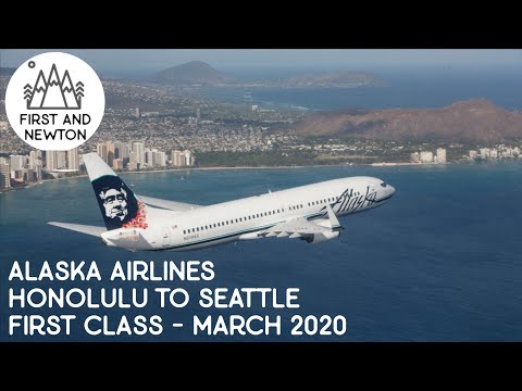 Alaska Airlines First Class in Hawaii - Honolulu to Seattle - 4K Video Review